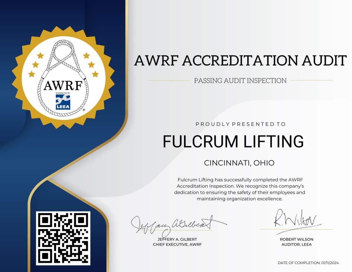 Fulcrum Lifting AWRF
